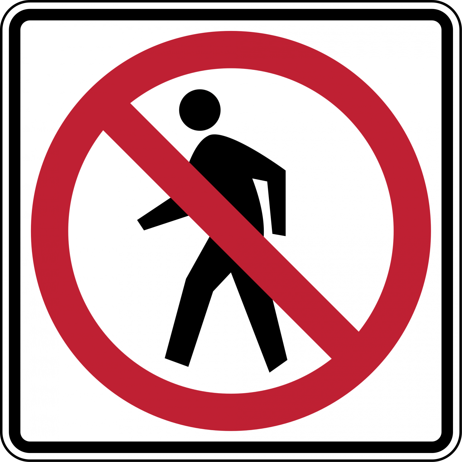 R9 3a NO PEDESTRIAN CROSSING Signs Safety Devices