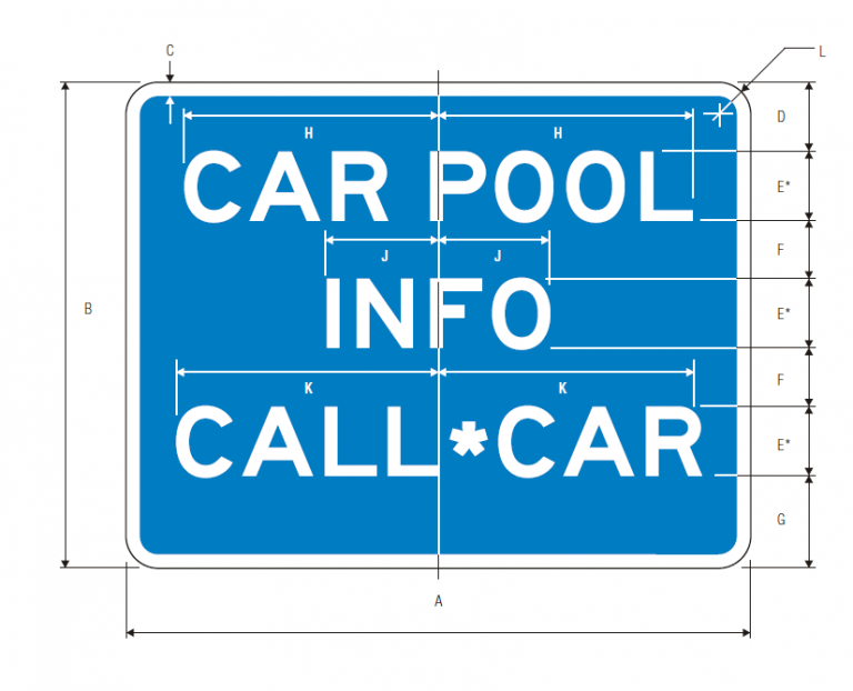 D12-2 CAR POOL INFORMATION - Signs & Safety Devices