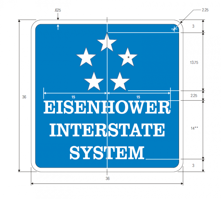 M1-10a EISENHOWER INTERSTATE SYSTEM - Signs & Safety Devices