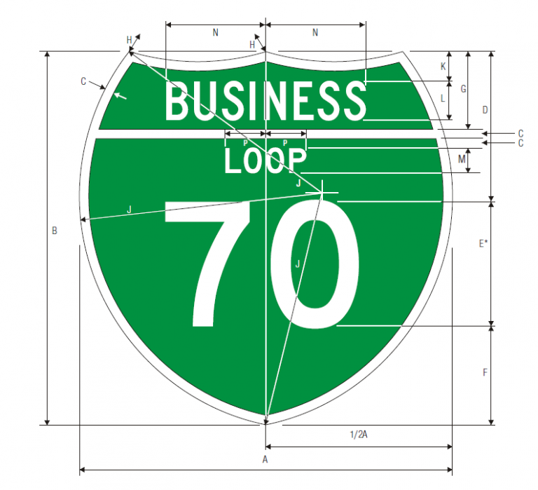 M1-2 OFF-INTERSTATE BUSINESS ROUTE (LOOP) - Signs & Safety Devices