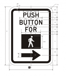 R10-4b PEDESTRIAN TRAFFIC SIGNAL - Signs & Safety Devices