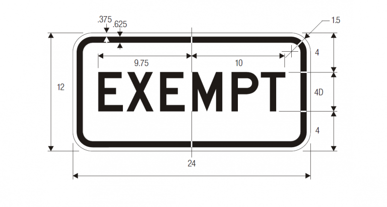 R15-3 / W10-1a EXEMPT Highway - Signs & Safety Devices