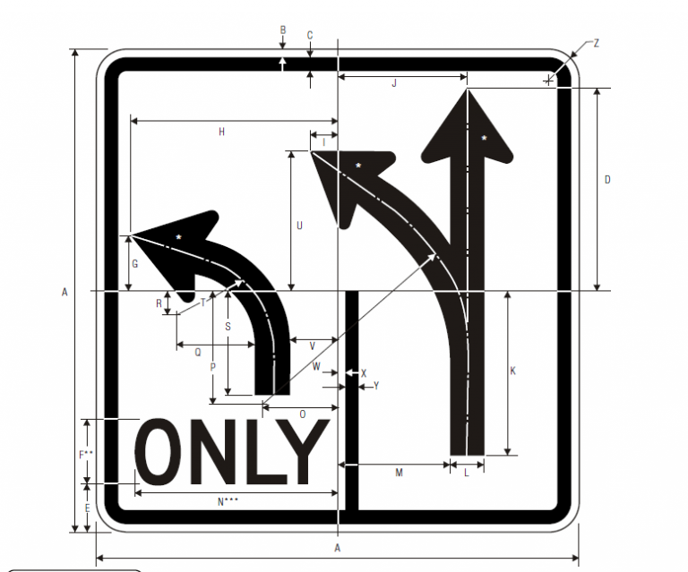 R3-8 ADVANCE INTERSECTION LANE CONTROL - Signs & Safety Devices