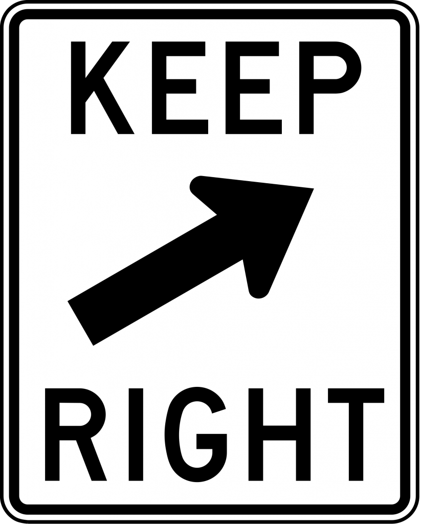 R4-7b KEEP RIGHT - Signs & Safety Devices